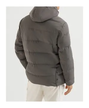 Brunello Cucinelli Zip Up Hooded Coat