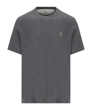 Brunello Cucinelli Logo Jersey T-shirt