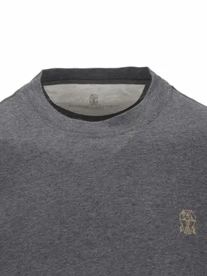 Brunello Cucinelli Logo Jersey T-shirt