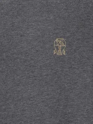 Brunello Cucinelli Logo Jersey T-shirt