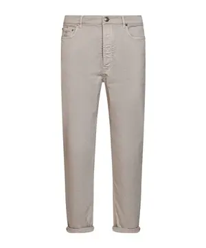 Brunello Cucinelli Belt Loop Jeans - Gray