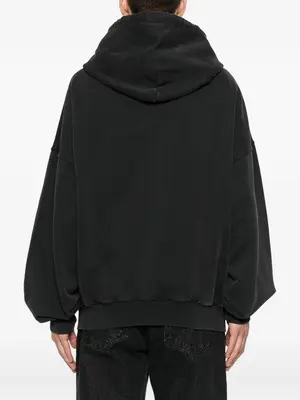 AVAVAV Logo Embroidered Zip-up Hoodie