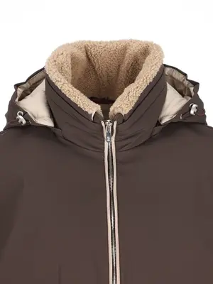 Brunello Cucinelli Shearling Collar Down Jacket