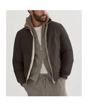 Brunello Cucinelli Shearling Collar Down Jacket - No