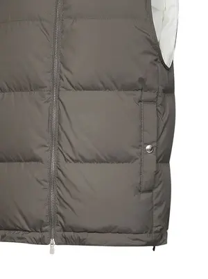 Brunello Cucinelli Lightweight Down Vest With Packable Hood