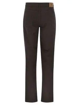 Brunello Cucinelli Garment-dyed Five-pocket Trousers - Black