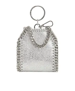 Stella McCartney Falabella Airpods Case Keyring - White