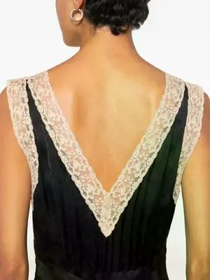 Rixo Keily Lace-trim Maxi Dress