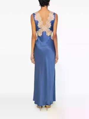 Rixo Lysandra Maxi Dress With Lace Trim