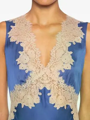 Rixo Lysandra Maxi Dress With Lace Trim