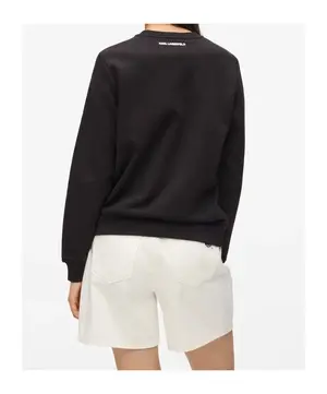 Karl Lagerfeld Crystal-embellished Crewneck Sweatshirt