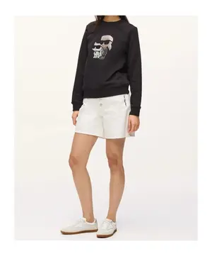 Karl Lagerfeld Crystal-embellished Crewneck Sweatshirt