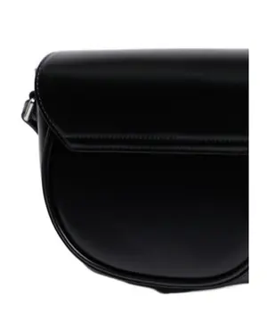 Marni Poly Shoulder Bag With Logo - Black