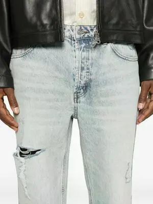 COLE BUXTON Distressed Acid-wash Jeans