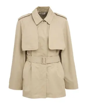 THE ROW Tavoris Pima Cotton Gabardine Jacket With Detachable Sleeves - Nude