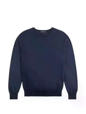 FAY Crew-neck Sweater With Embroidered Logo