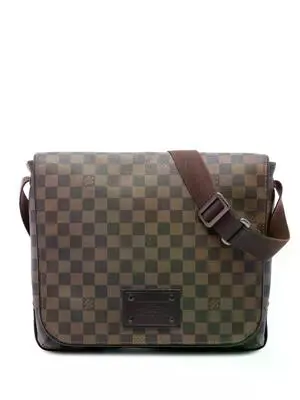 LOUIS VUITTON Damier Ebene Brooklyn Mm Crossbody Bag