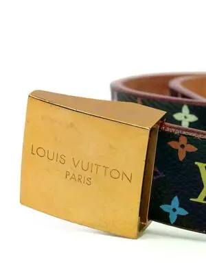 LOUIS VUITTON Monogram Multicolore Ceinture Belt - Black