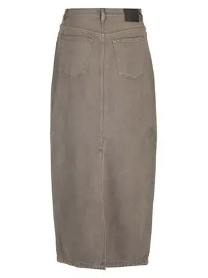 Acne Studios Denim Midi Skirt - Coal Gray