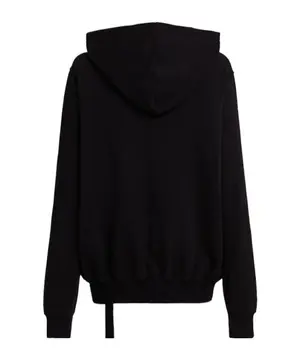 Rick Owens Oversized Hooded Cotton Sweatshirt