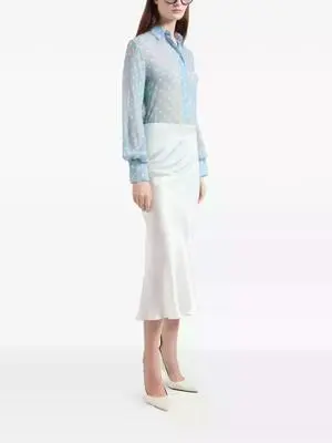 Nina Ricci Polka-dot Silk Shirt