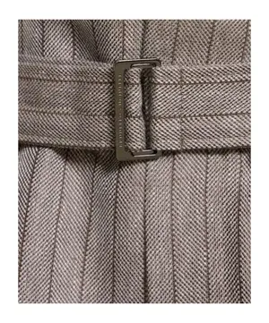 Brunello Cucinelli Linen Blend Straight Leg Pants