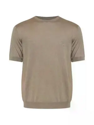 Giorgio Armani Embroidered-logo Short-sleeve T-shirt