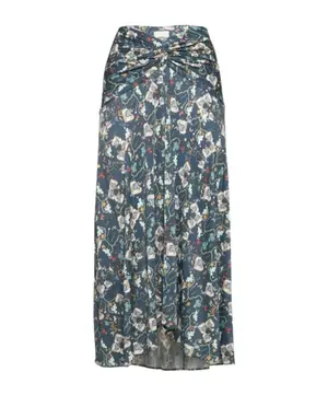 Isabel Marant Étoile Juneo Printed Silk Viscose Midi Skirt