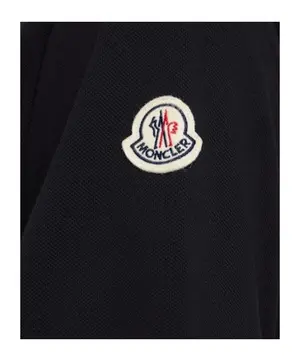 Moncler Embroidered Logo Cotton Polo Shirt