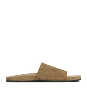 THE ROW Hugh Leather Flat Slides