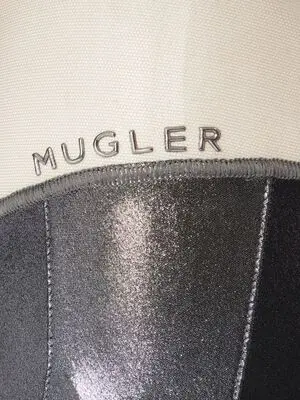 MUGLER Metallic Knitted Tulle Leggings