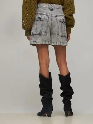 Isabel Marant Étoile Logo Denim Shorts