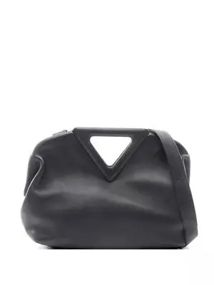 Bottega Veneta Medium Leather Two-way Handbag - Black