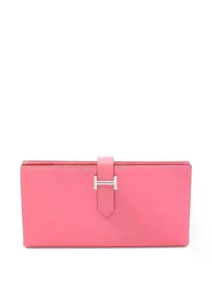 Hermès 2023 Béarn Wallet - Pink