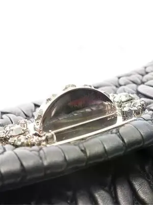 Miu Miu Crystal-embellished Matelassé Shoulder Bag