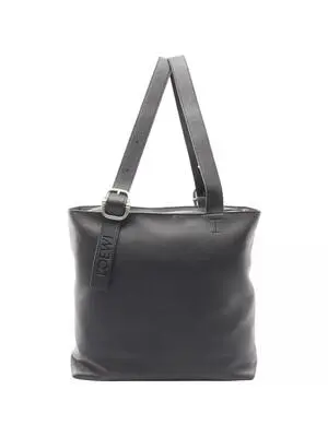 Loewe Loop Zip Tote Bag - Black