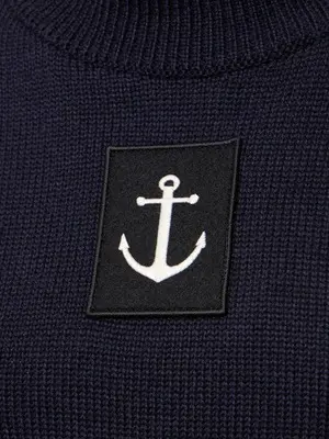 JIL SANDER Embroidered Logo Turtleneck Sweater