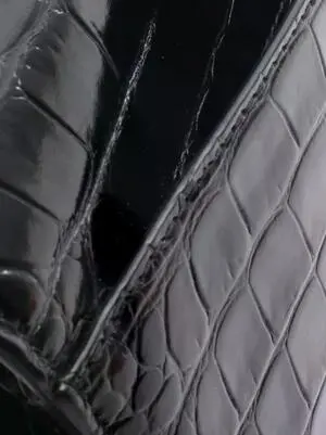 Balenciaga B. Croc-embossed Cross Body Mini Bag