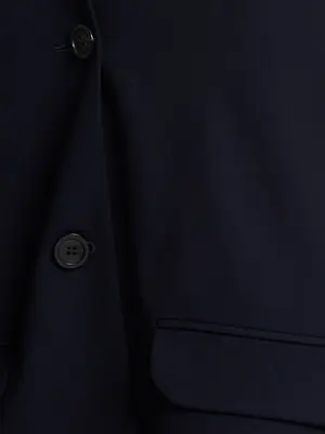 Fabiana Filippi Collarless Buttoned Jacket With Three Pockets