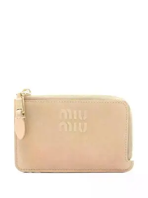 Miu Miu Nappa Leather Coin Purse - Neutrals