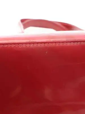 LOUIS VUITTON Wilshire Pm Monogram Vernis Tote Bag - Red