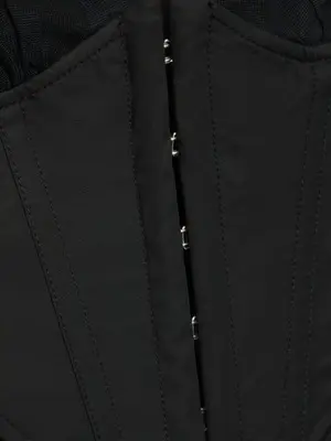 DION LEE Sheer Corset Shirt With Button Cuffs