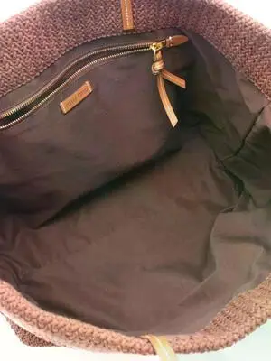 Miu Miu Raffia-effect Woven Tote Bag