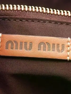 Miu Miu Raffia-effect Woven Tote Bag