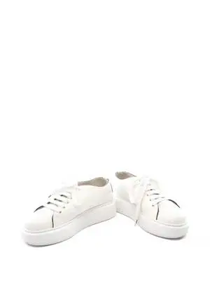 Prada Leather Platform Sneakers