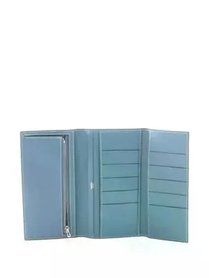 Hermès 2005 Bearn Long Wallet - Blue