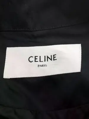 Celine Triomphe Logo Embroidered Hooded Windbreaker