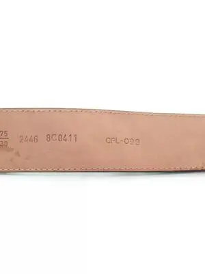 Fendi Ff Logo Leopard Print Belt