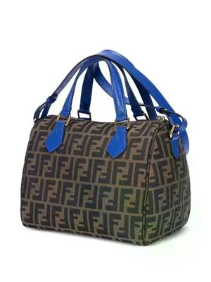 Fendi Zucca Boston Handbag