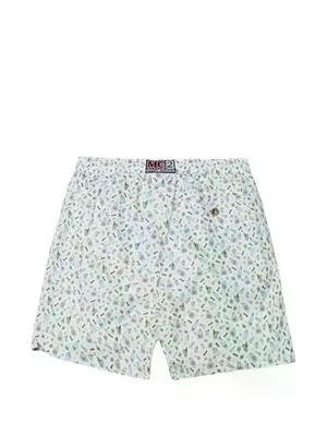 MC2 SAINT BARTH Cocktail Print Swim Shorts - Neutrals